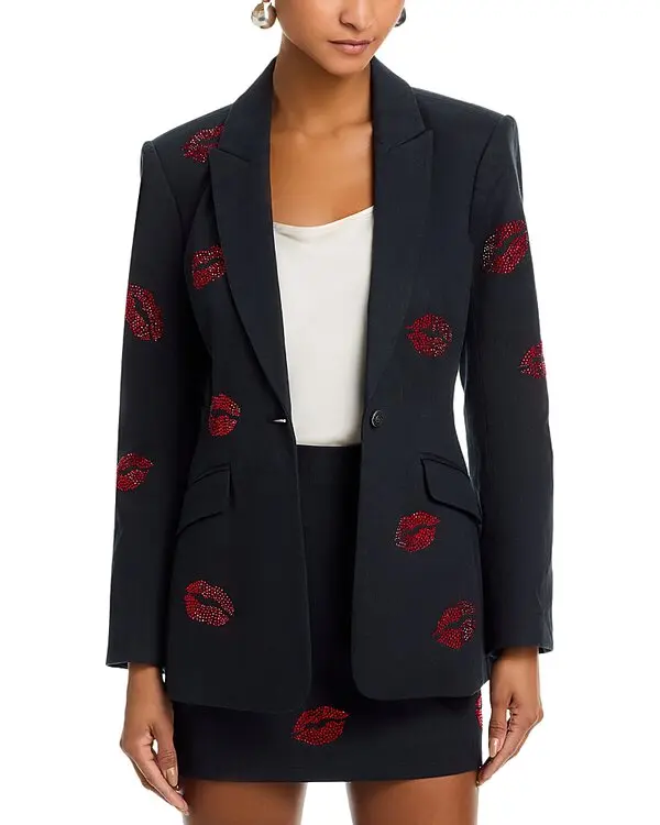 Cinq À Sept Kissing Booth Denim Blazer