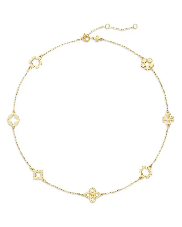Tory Burch Flower Collar Necklace - Gold
