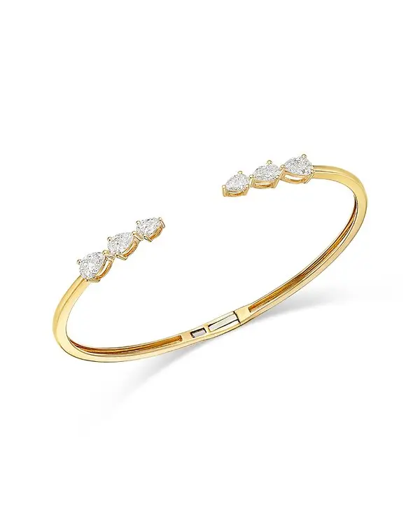 Bloomingdale'S Luxe Collection Lab Grown Diamond Bangle Bracelet - Gold