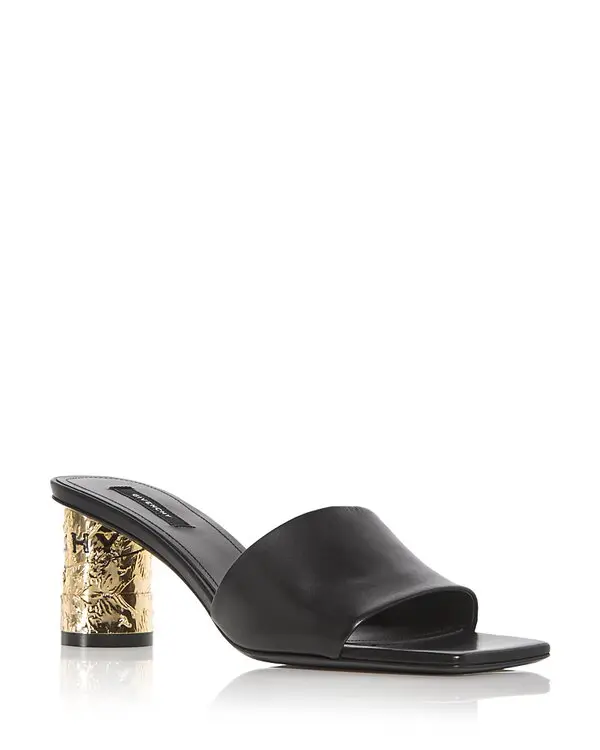 Givenchy Tape Heel Mule Sandals - Black