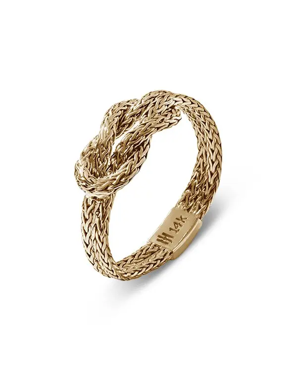 John Hardy 14k Yellow Love Knot Ring - Gold