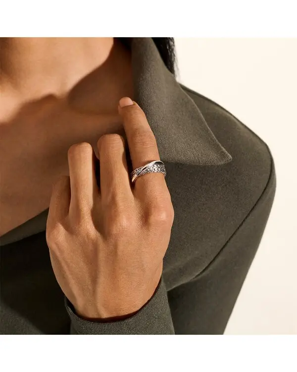 John Hardy Jh Essentials Crossover Ring