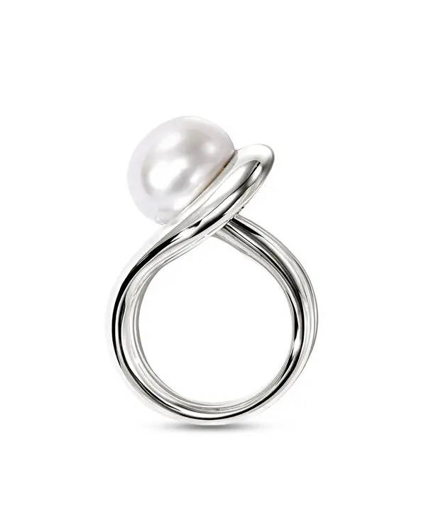 John Hardy Sterling Cultured Freshwater Pearl Ring - Silver