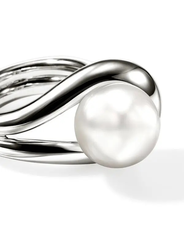 John Hardy Sterling Cultured Freshwater Pearl Ring - Silver