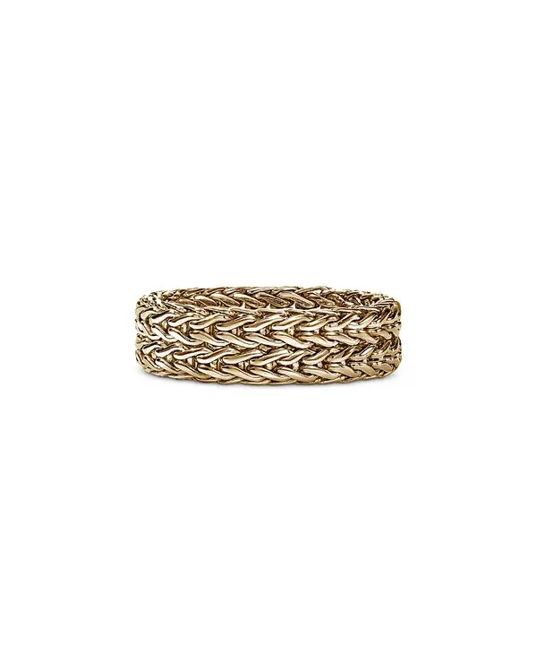 John Hardy 14k Yellow Icon Rata Chain Ring - Gold