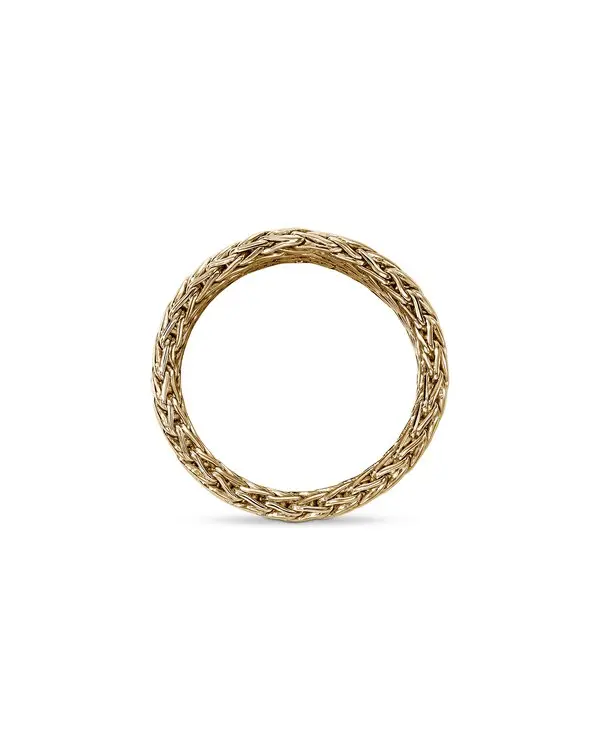 John Hardy 14k Yellow Icon Rata Chain Ring