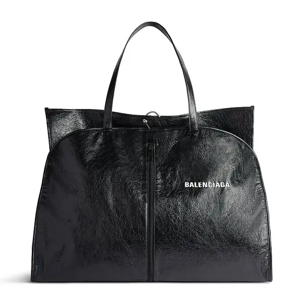 Balenciaga Shopper Garment Bag Tote - Black