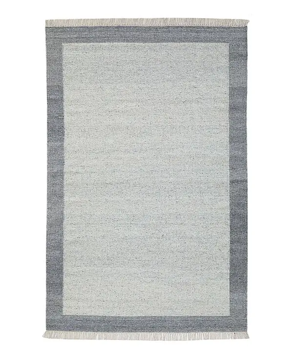 OBEETEE Nu Maison Soft Border Area Rug,6'0x9'0 - Navy