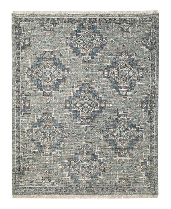OBEETEE Palace Whitley Area Rug,7'9x9'9 - Blue