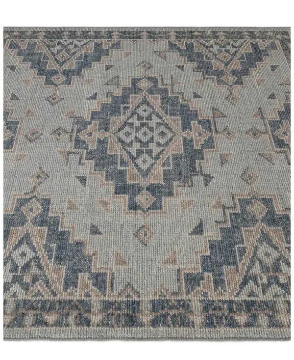 OBEETEE Palace Whitley Area Rug,7'9x9'9 - Blue