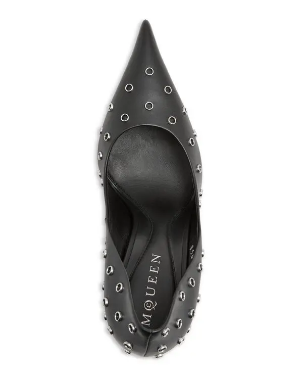 Alexander McQueen Embellished Pointed Pumps