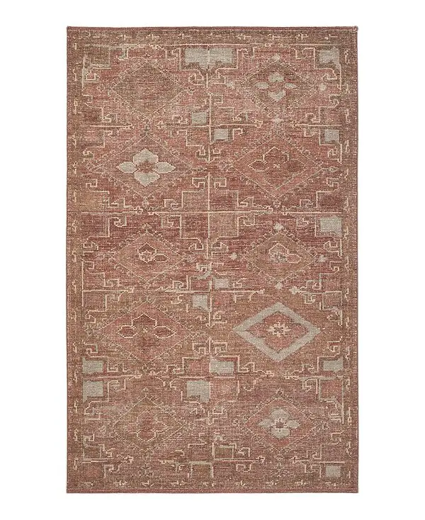OBEETEE Tuscany Zaynab Runner Area Rug,2'6x8'0 - Red