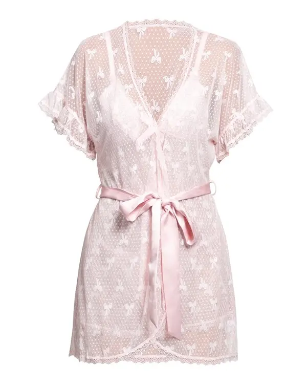 IN BLOOM BY JONQUIL Stretch Mesh Bow Pattern Wrap