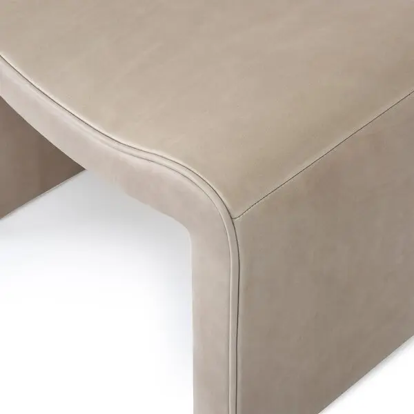 MASSOUD Isla Suede Ottoman