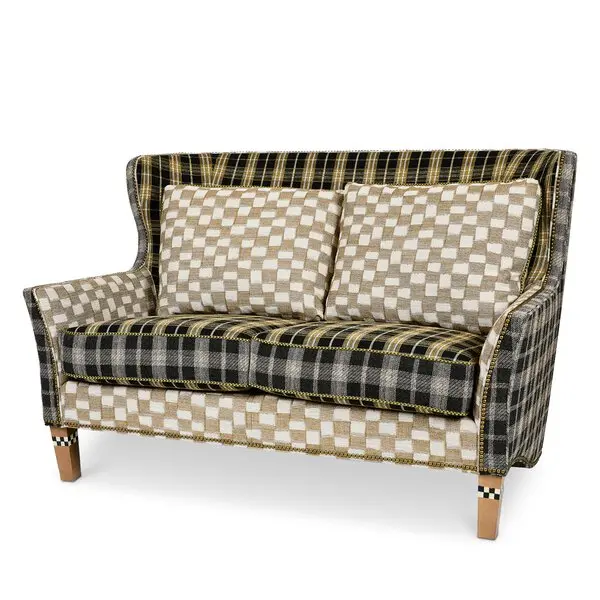 MACKENZIE-CHILDS Mad For Plaid Loveseat