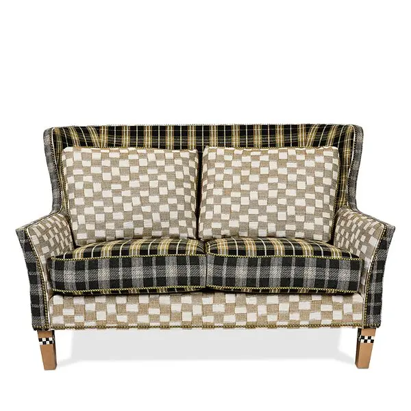 MACKENZIE-CHILDS Mad For Plaid Loveseat - Multi