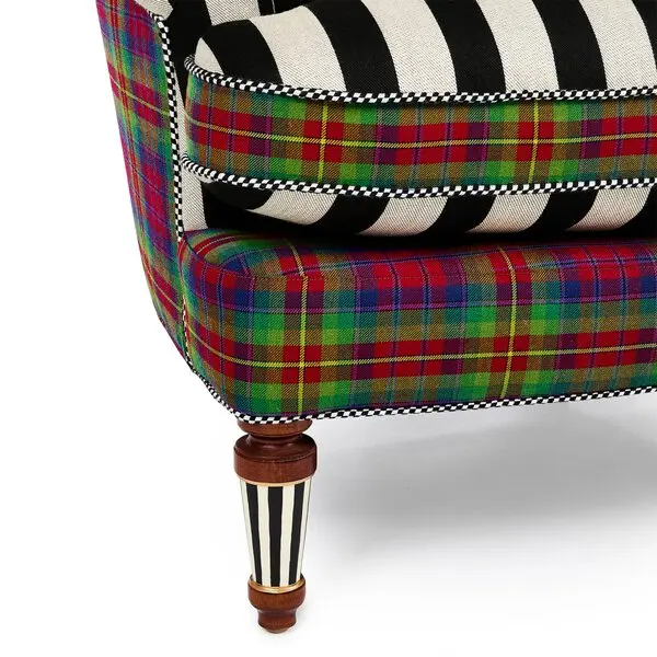 MACKENZIE-CHILDS On Wall Street Accent Chair