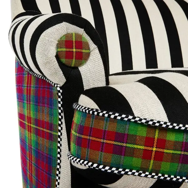 MACKENZIE-CHILDS On Wall Street Accent Chair