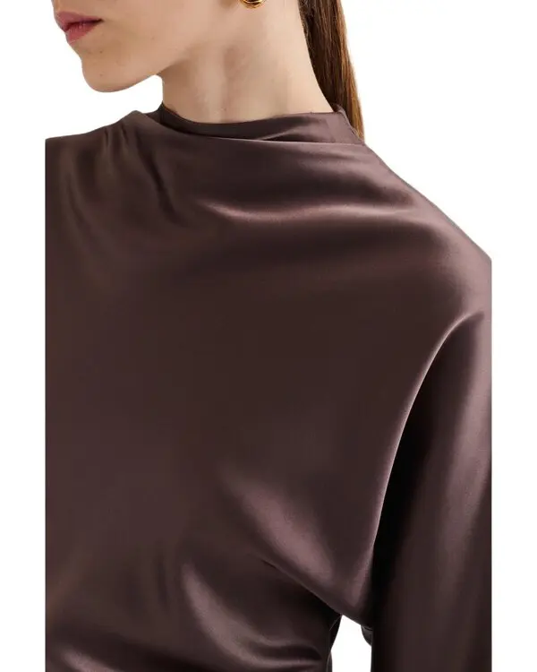 MALINA Zora Barrel Long Sleeve Mini Dress