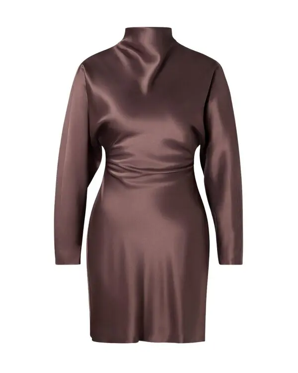 MALINA Zora Barrel Long Sleeve Mini Dress
