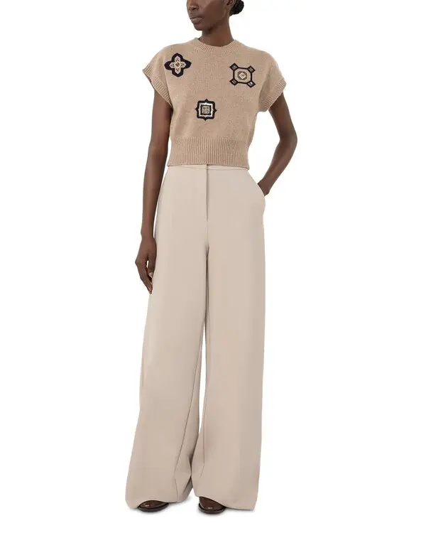 Max Mara Mxmtaverna Long Trousers - Sand