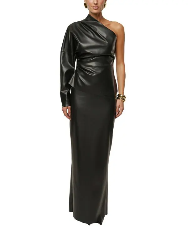 JLUXLABEL Demi One Shoulder Top - Black