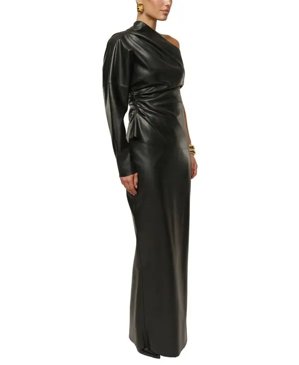 JLUXLABEL Demi One Shoulder Top - Black