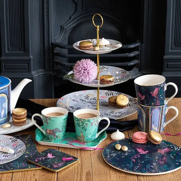 PORTMEIRION Sara Miller India Assorted Coasters, Set Of 4 Coasters - Multi