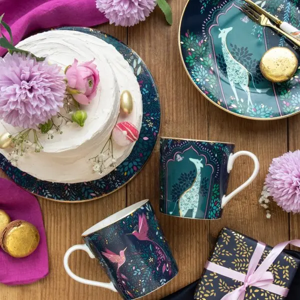 PORTMEIRION Sara Miller India Assorted Coasters, Set Of 4 Coasters