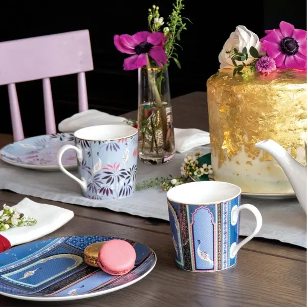 PORTMEIRION Sara Miller India Assorted Coasters, Set Of 4 Coasters
