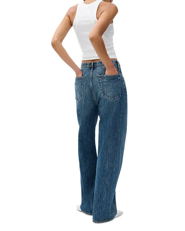 Rag & Bone Phoebe Drawstring Wide Leg Jeans - Declan