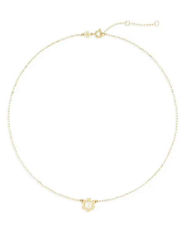 Tory Burch Forget Me Not Pendant Necklace - Gold