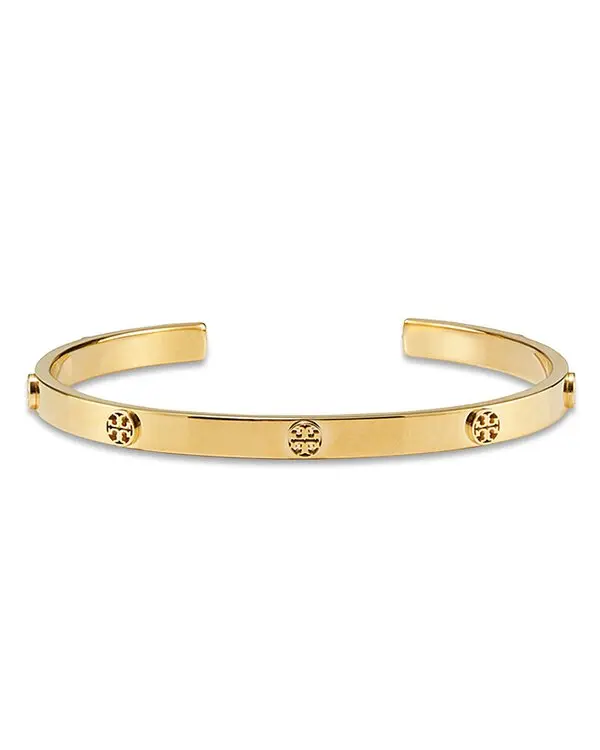 Tory Burch Miller Icon Studded Cuff Bracelet - Gold