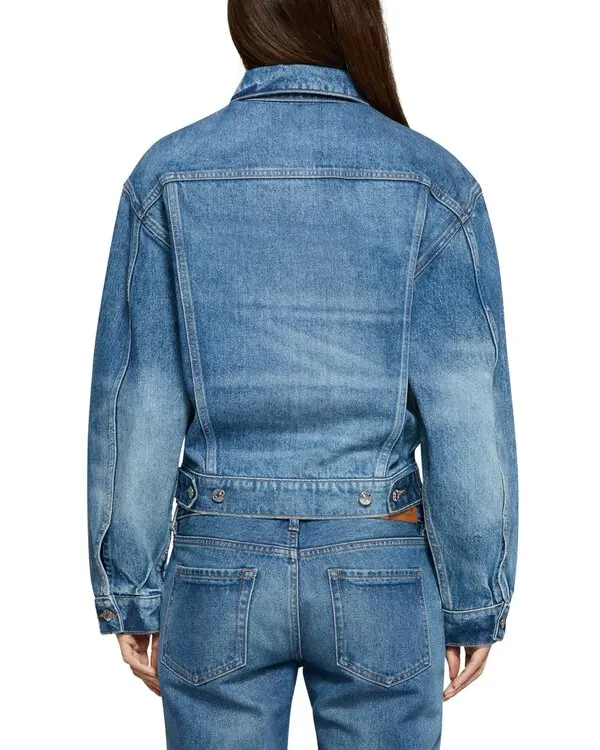EB DENIM Lia Varsity Trucker Jacket - Eagle