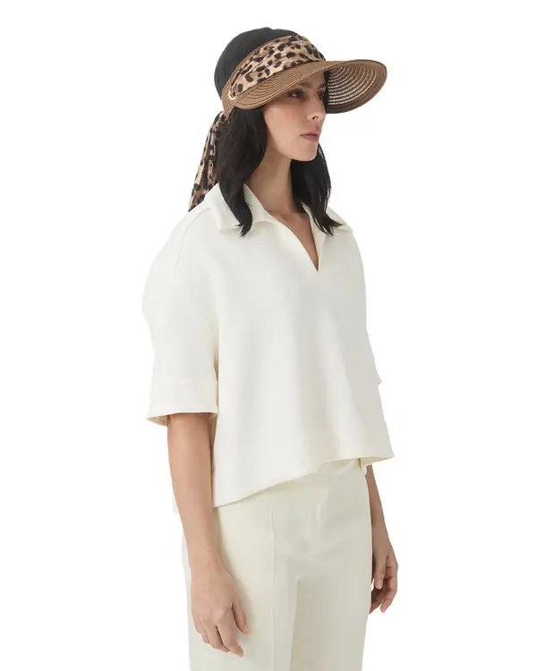 Eugenia Kim Ricky Packable Scarf Visor - Chocolate