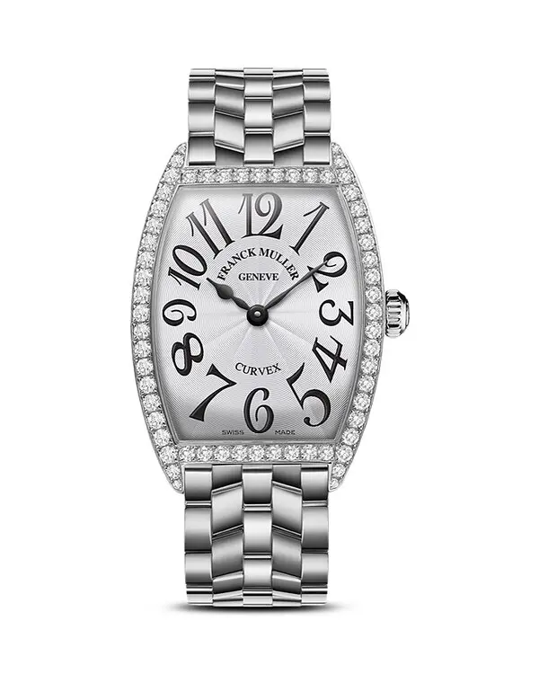 Franck Muller Cintree Curvex Watch, 29mm - White/silver