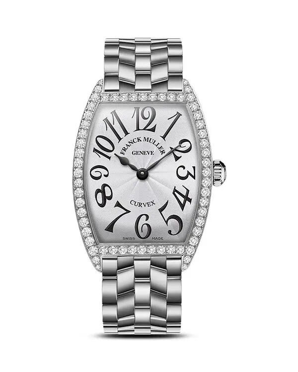 Franck Muller Cintrée Curvex Watch 31mm - White/silver