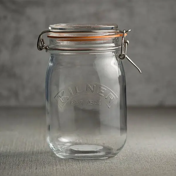 KILNER Round Clip Top Jars, Set Of 4