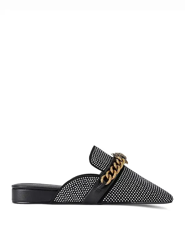 Kurt Geiger Chelsea Chain Mules - Charcoal