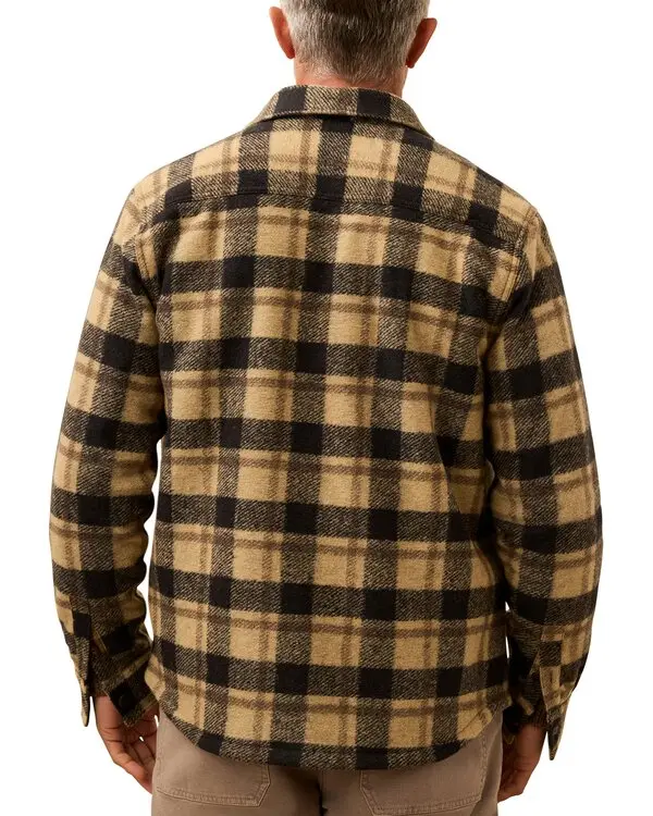 Faherty Brand Range Fleece Plaid Shirt Jacket