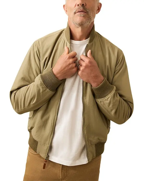 Faherty Brand Military Bomber Jacket