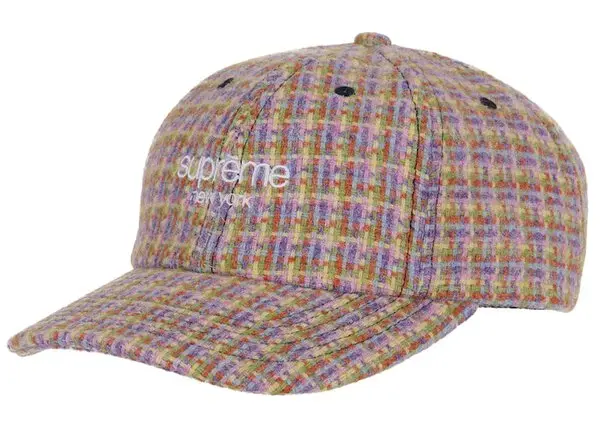 Supreme Harris Tweed 6-panel Cap - Orange