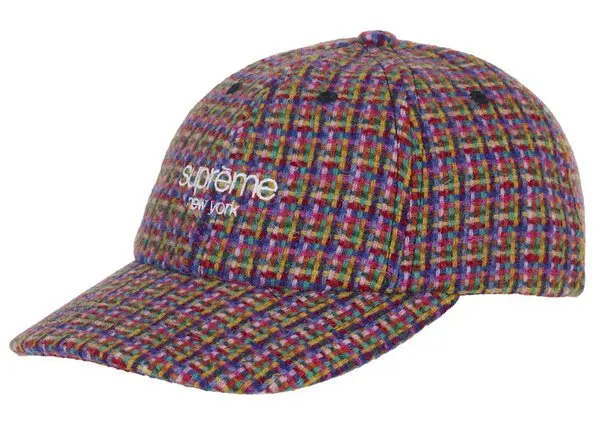 Supreme Harris Tweed 6-panel Cap - Red