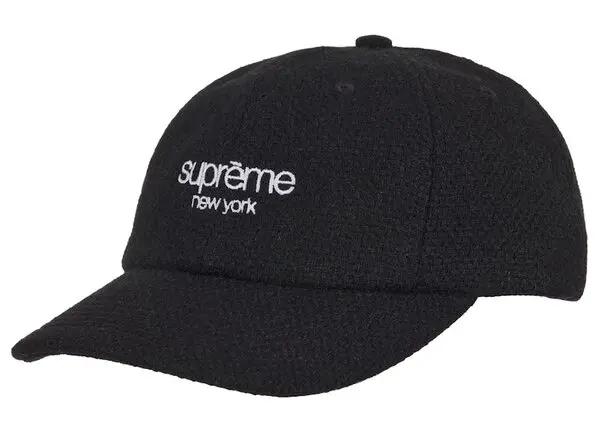 Supreme Harris Tweed 6-panel Cap - Black