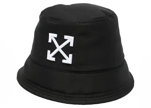 Off-White Arrows Recycled Bucket Hat - Black