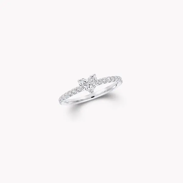 Graff Foufou Heart Shape Diamond Ring - White Gold