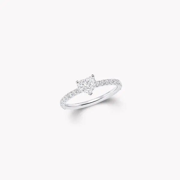 Graff Foufou Heart Shape Diamond Ring - White Gold