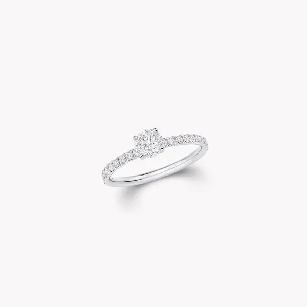 Graff Foufou Round Brilliant Diamond Ring - White Gold