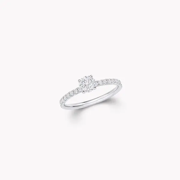Graff Foufou Round Brilliant Diamond Ring - White Gold