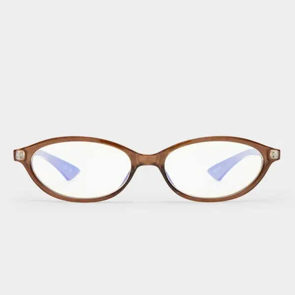 Le Specs Duskfall Oval Frame - Dark Cocoa